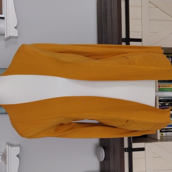 LalaBee | Sweaters | Lalabee Mustard Yellow Open Front Cardigan | Poshmark